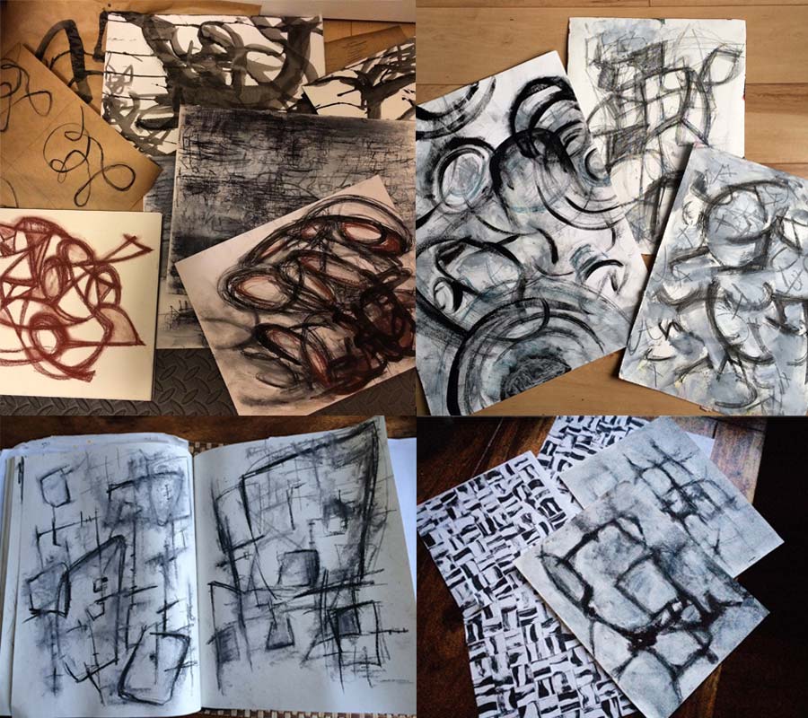 Art Experiment Ideas: Playing with Drawing and Clay