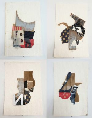 Making Paper Collages - Fast & Mini - A Drop of Wonder Studio Blog