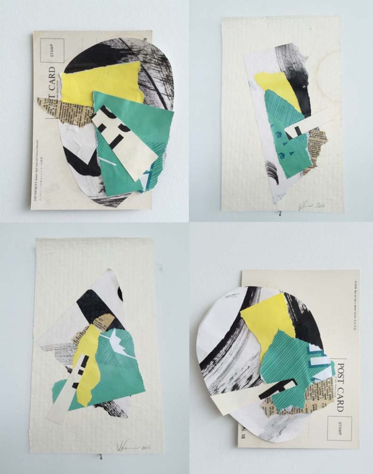 Making Paper Collages - Fast & Mini - A Drop of Wonder Studio Blog