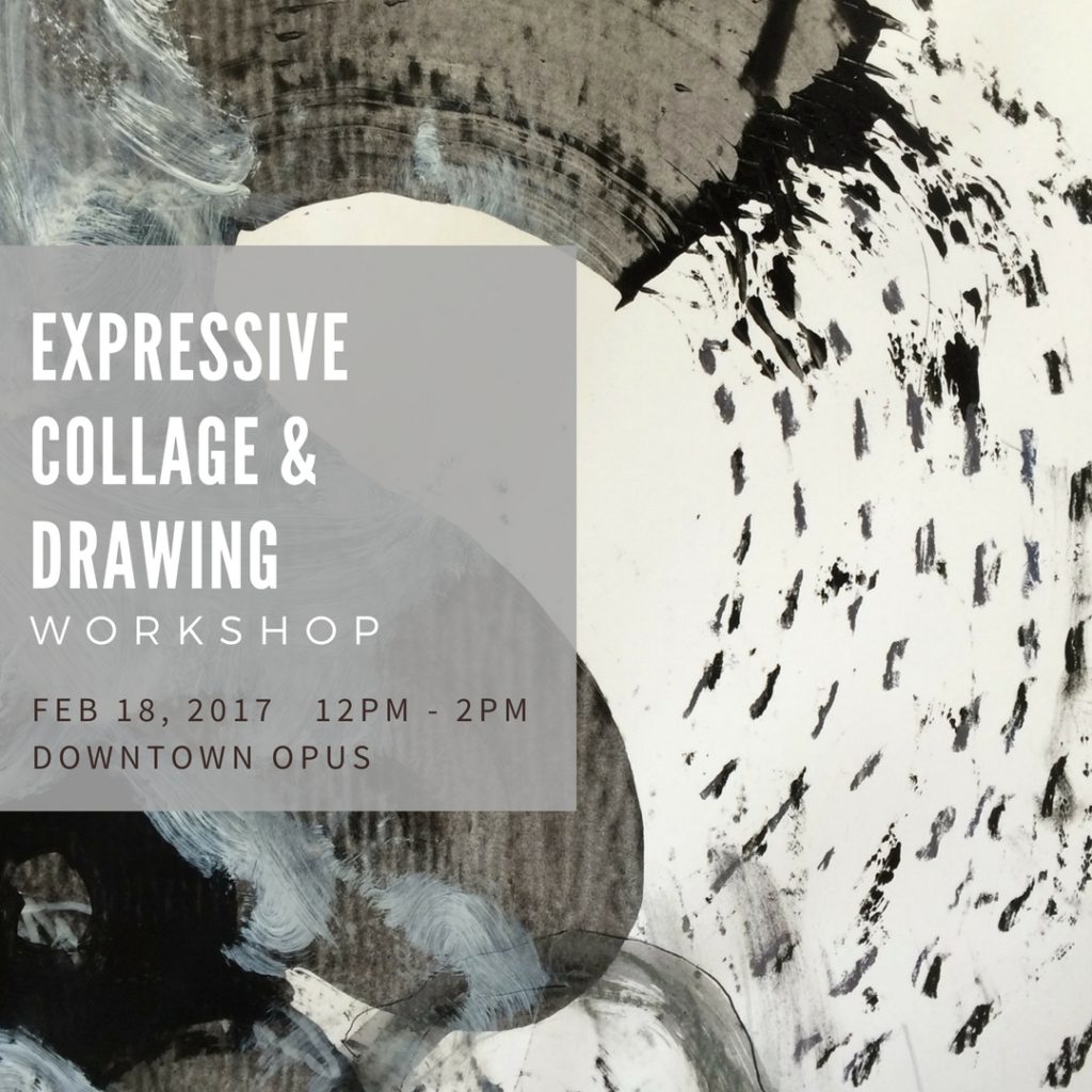 Expressive Collage & Drawing Workshop - A Drop of Wonder Studio Blog